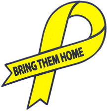 BRING THEM HOME & SUPPORT THE TRUTH magnetic ribbon